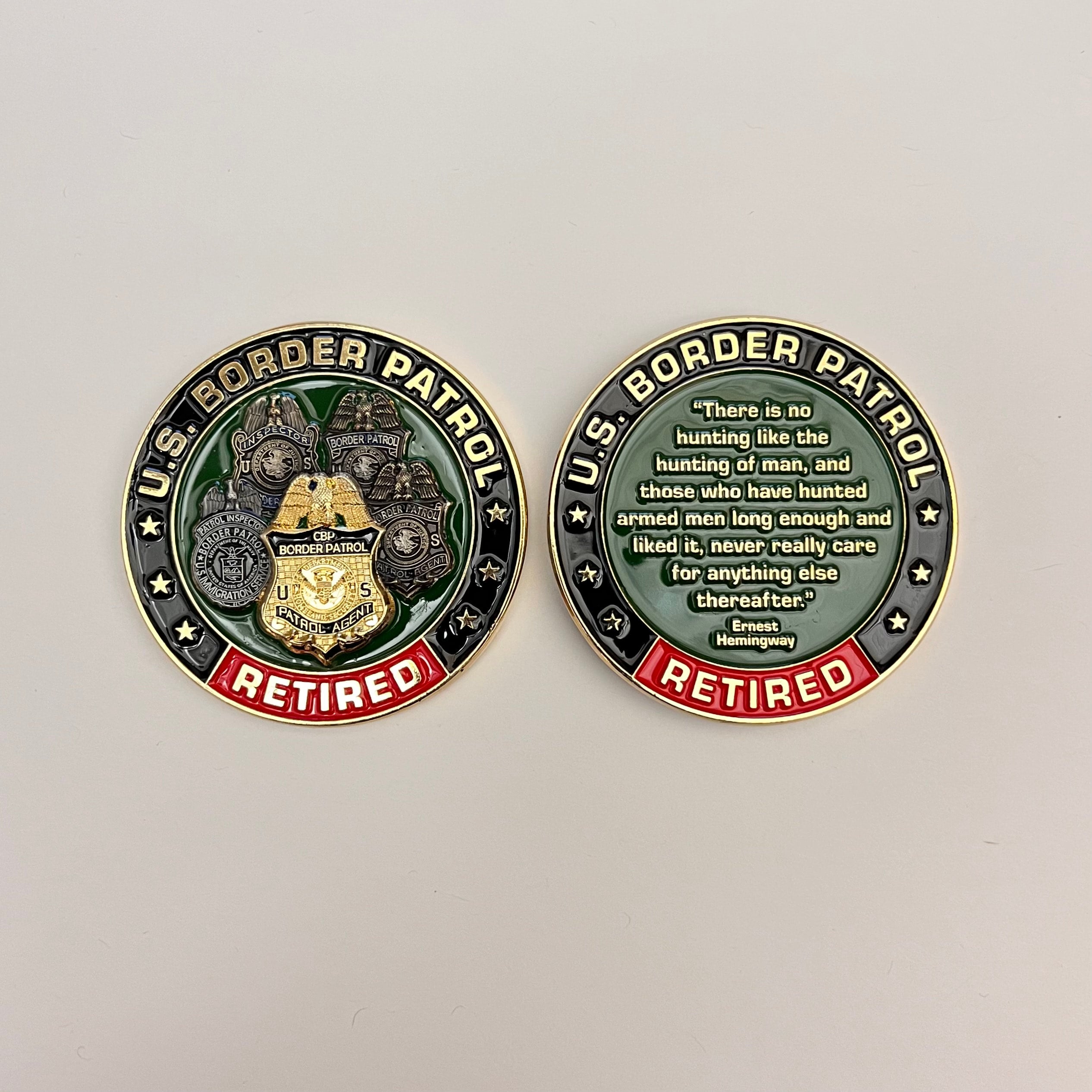 Coin - Retired USBP | Tucson Border Patrol MWR Association