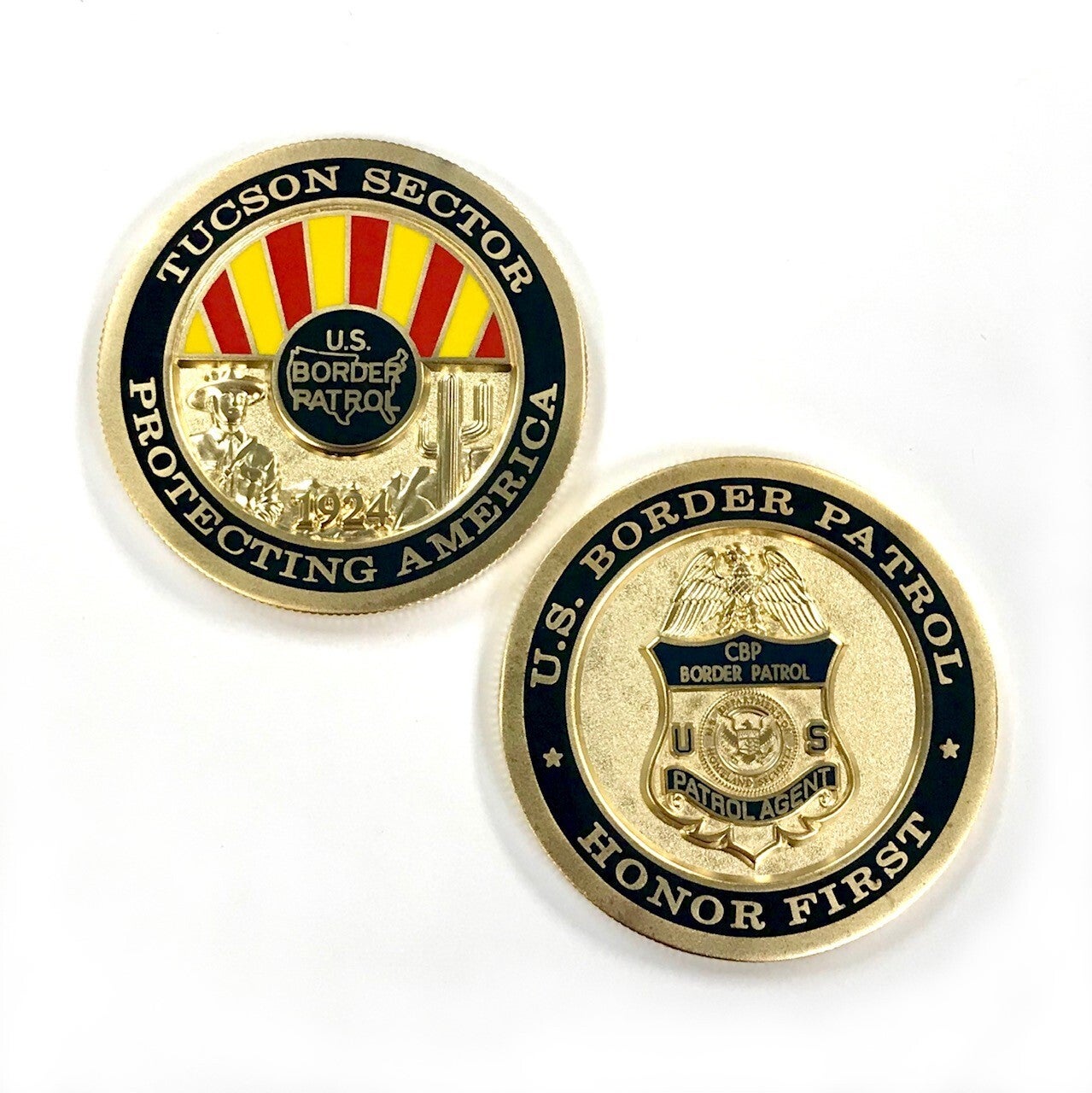 Coin - Tucson Sector, 3rd Version (Current) | Tucson Border Patrol MWR ...